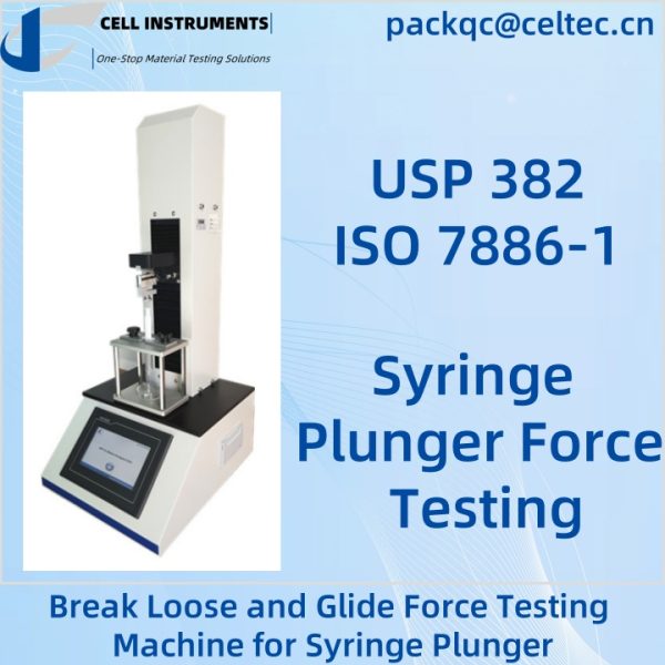 Break Loose and Glide Force Testing for Plunger by USP 382 Break Loose and Glide Force Testing for Plunger by USP 382